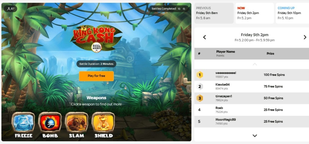 Sky Vegas Reel Rivals Complete Guide (2025) | Oddschecker